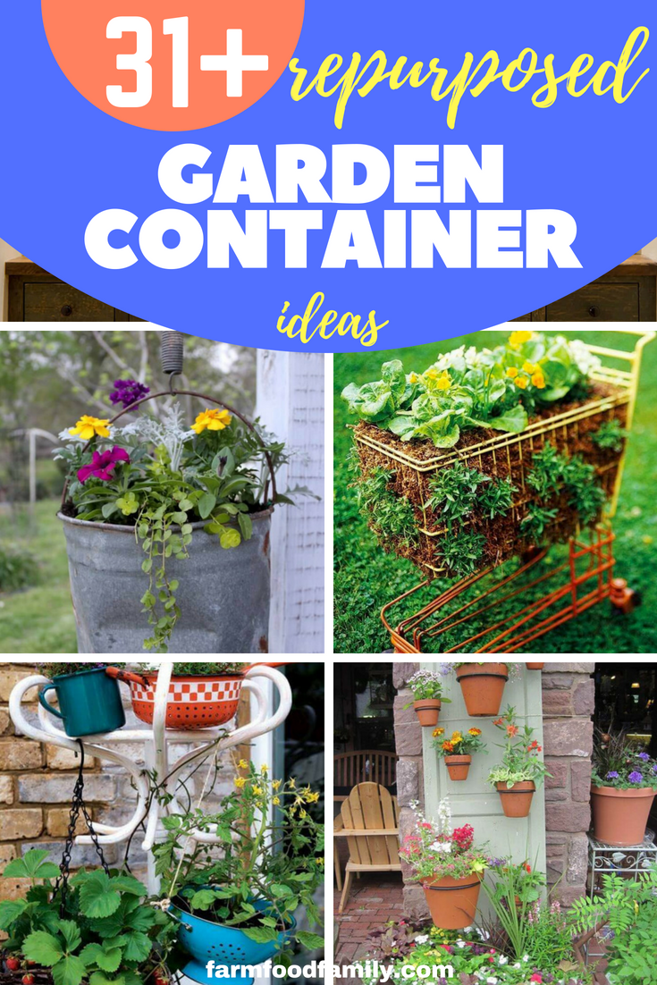 29 Repurposed Garden Containers Ideas To Try This Year | SharonSable