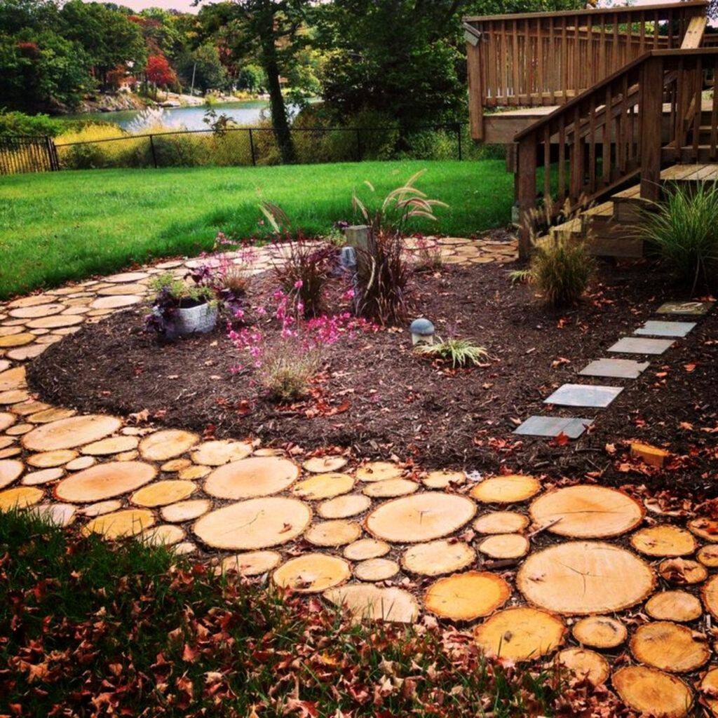 22 Rustic Garden Paths Ideas You Should Check | SharonSable