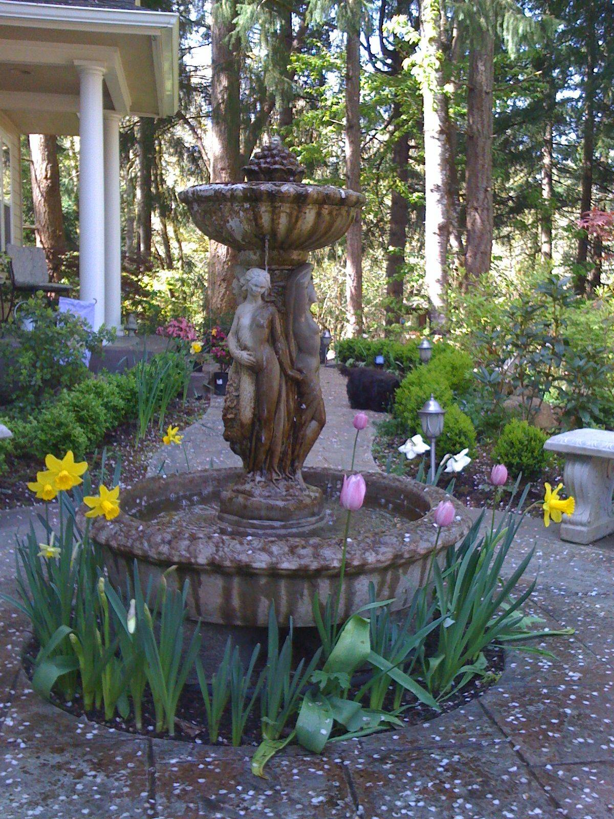 24 Spring Flower Garden with Fountains Ideas To Try This Year | SharonSable