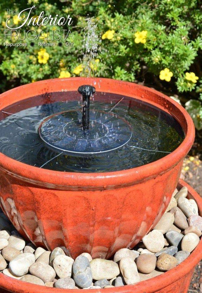 24 Flower Pot Water Fountain Garden Ideas You Should Check | SharonSable