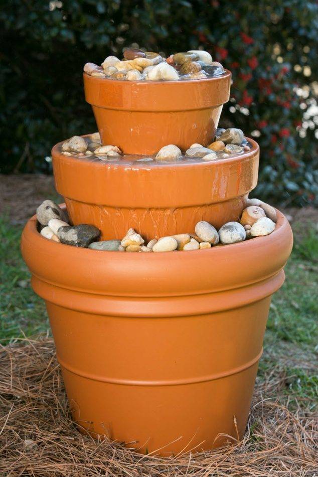 24 Flower Pot Water Fountain Garden Ideas You Should Check | SharonSable
