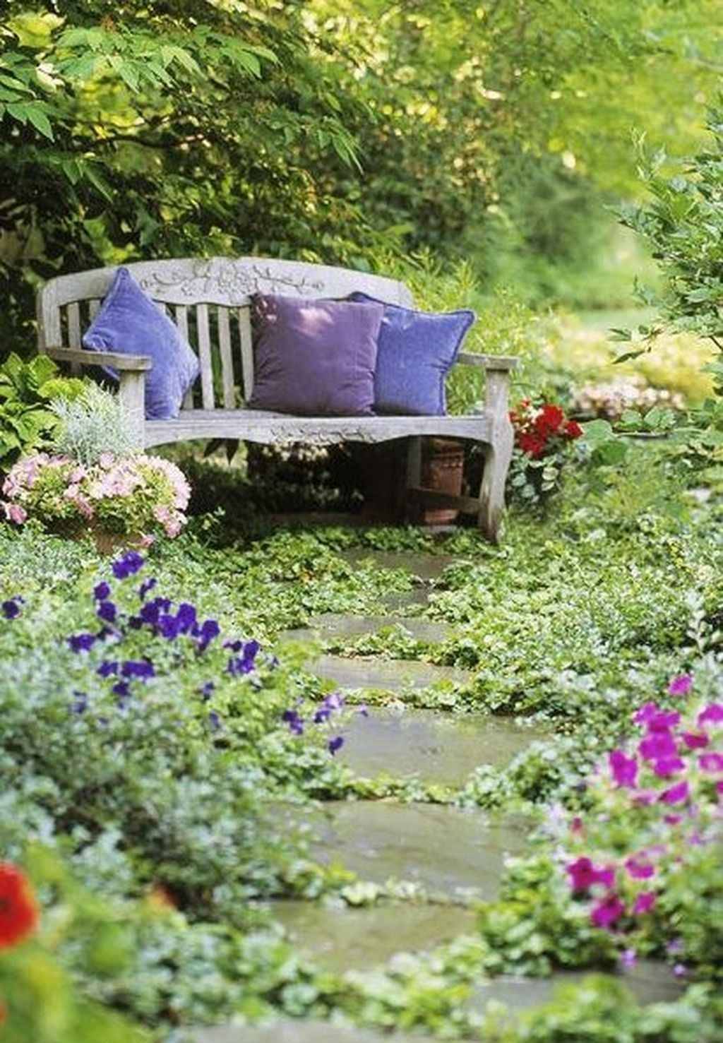 18 Cottage Garden Benches Ideas You Should Look | SharonSable
