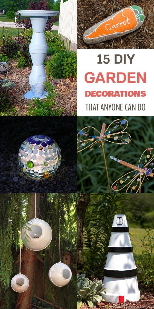 20 DIY Garden Ornaments Ideas To Consider | SharonSable
