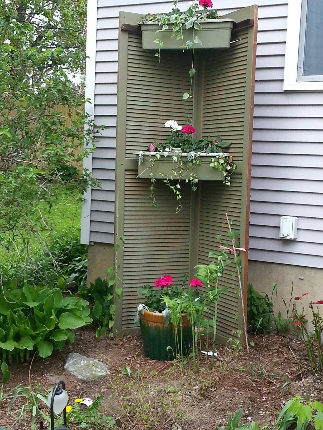24 Old Shutters Garden Ideas For This Year | SharonSable