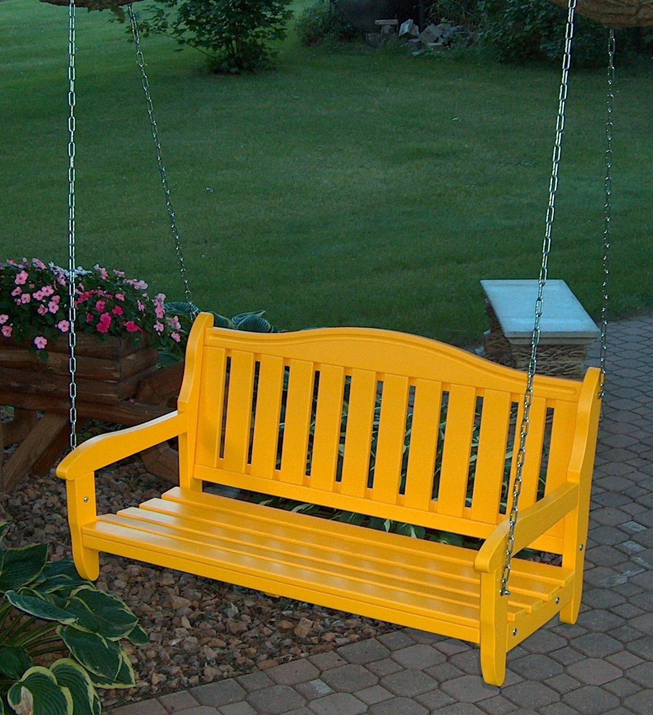 16 Yellow Garden Bench Ideas You Must Look | SharonSable