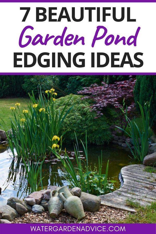 22 Garden Pond Edges Ideas You Must Look | SharonSable