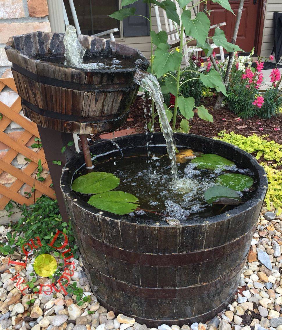 25 Wine Barrel Water Garden Ideas Worth to Check | SharonSable