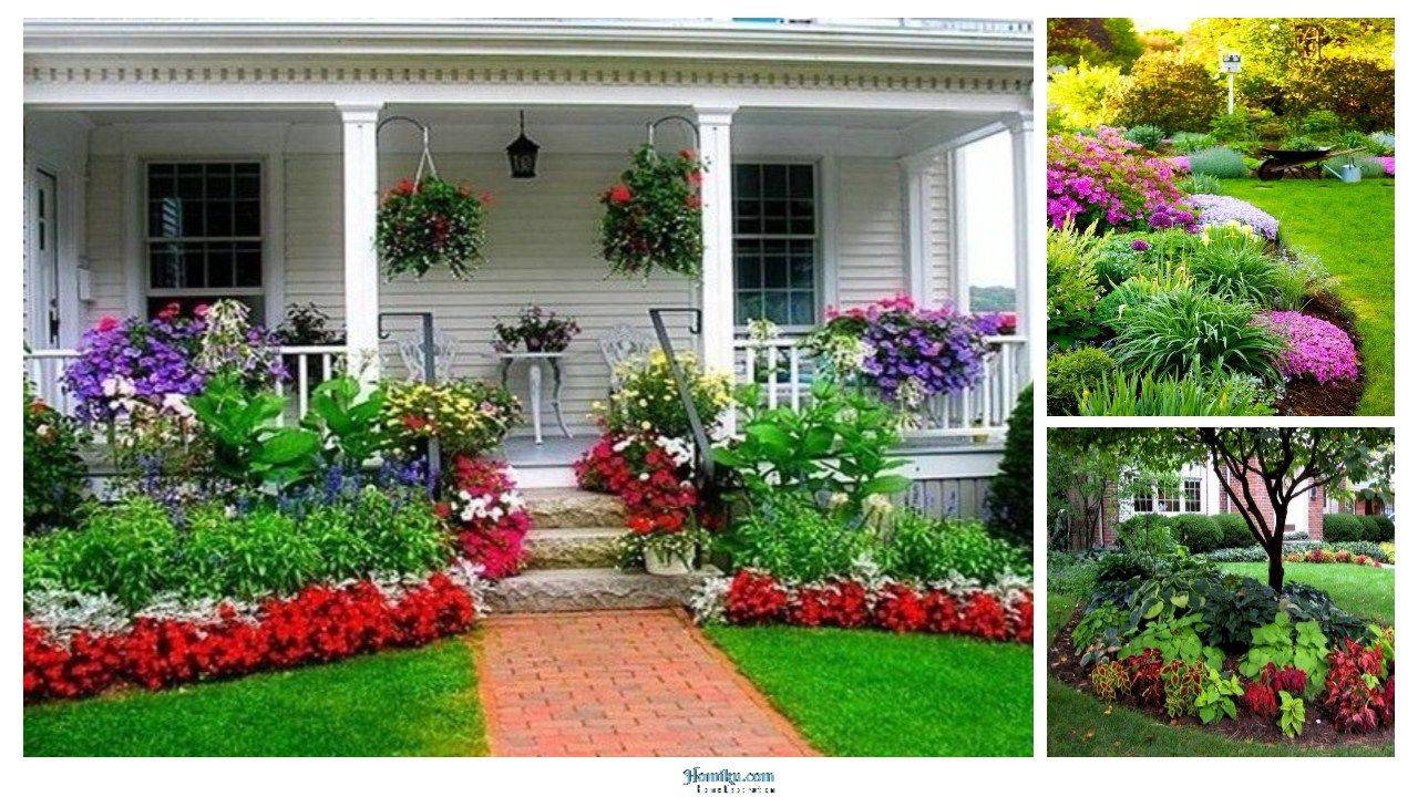 21 Flower Garden Design Front Porch Ideas You Gonna Love | SharonSable
