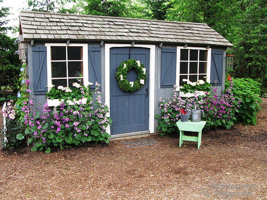 24 Colorful Garden Sheds Ideas To Consider | SharonSable