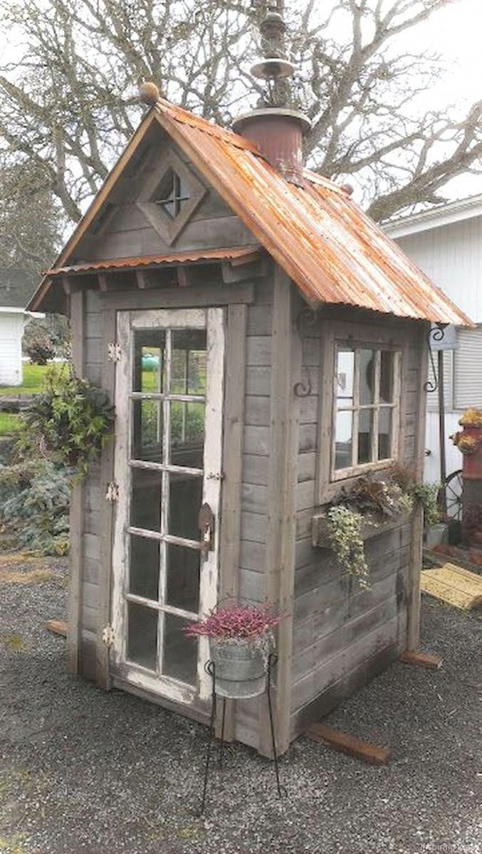 22 Rustic Garden Sheds with Greenhouses Ideas You Must Look | SharonSable