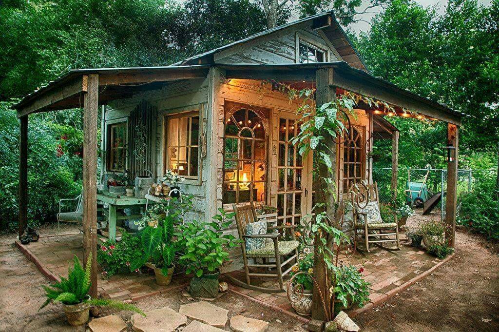 22 Rustic Garden Sheds with Porches Ideas You Should Check | SharonSable