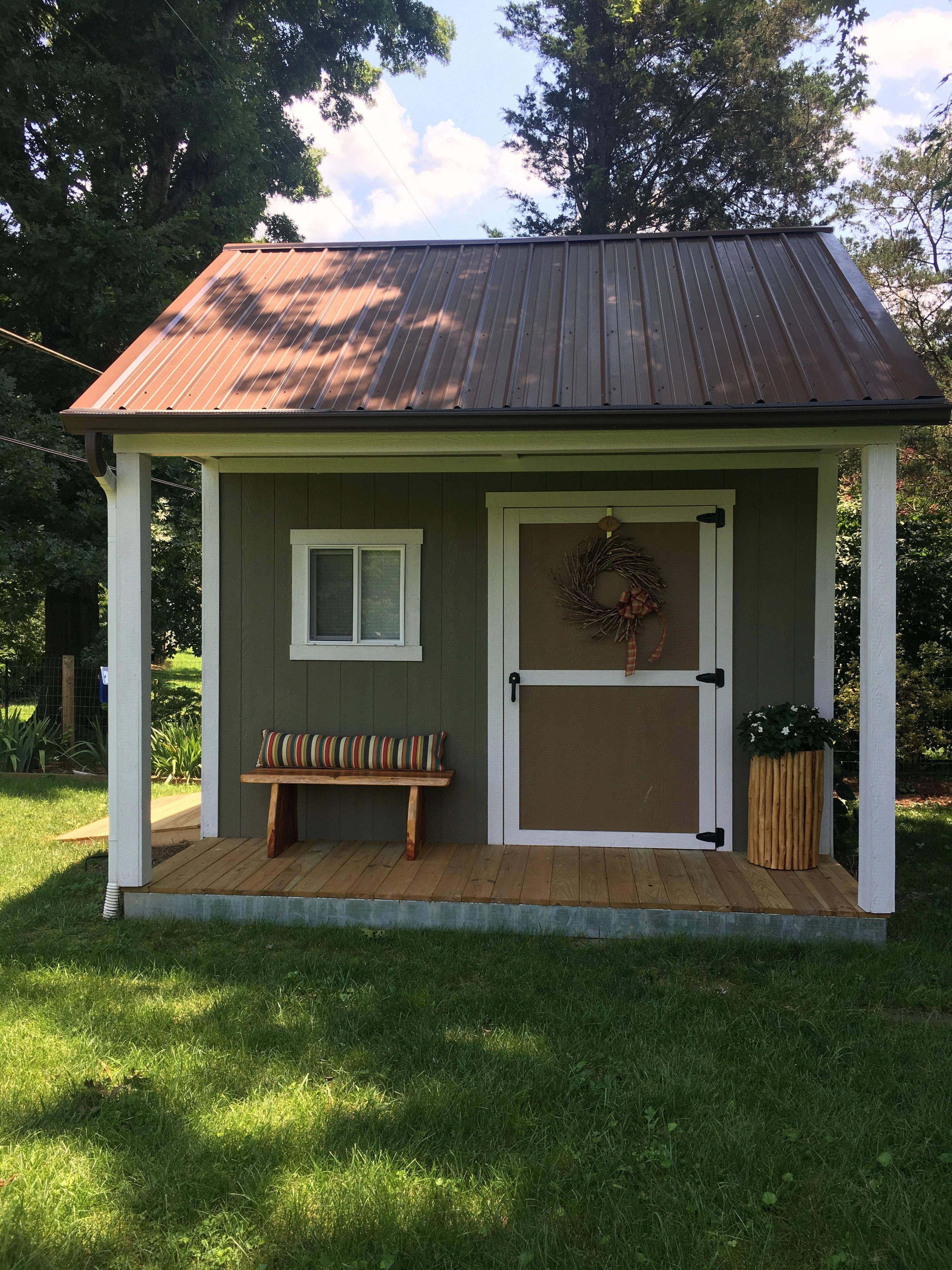 20 Garden Sheds with Covered Porches Ideas You Gonna Love | SharonSable
