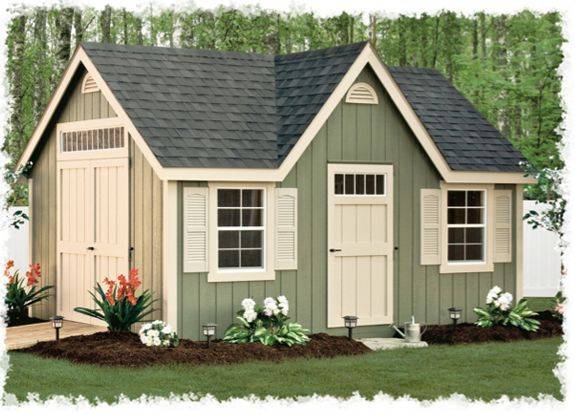 25 Sage Green Garden Shed Ideas You Gonna Love | SharonSable