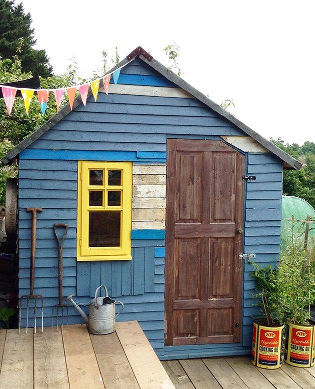 23 Blue Garden Shed Ideas Worth to Check | SharonSable