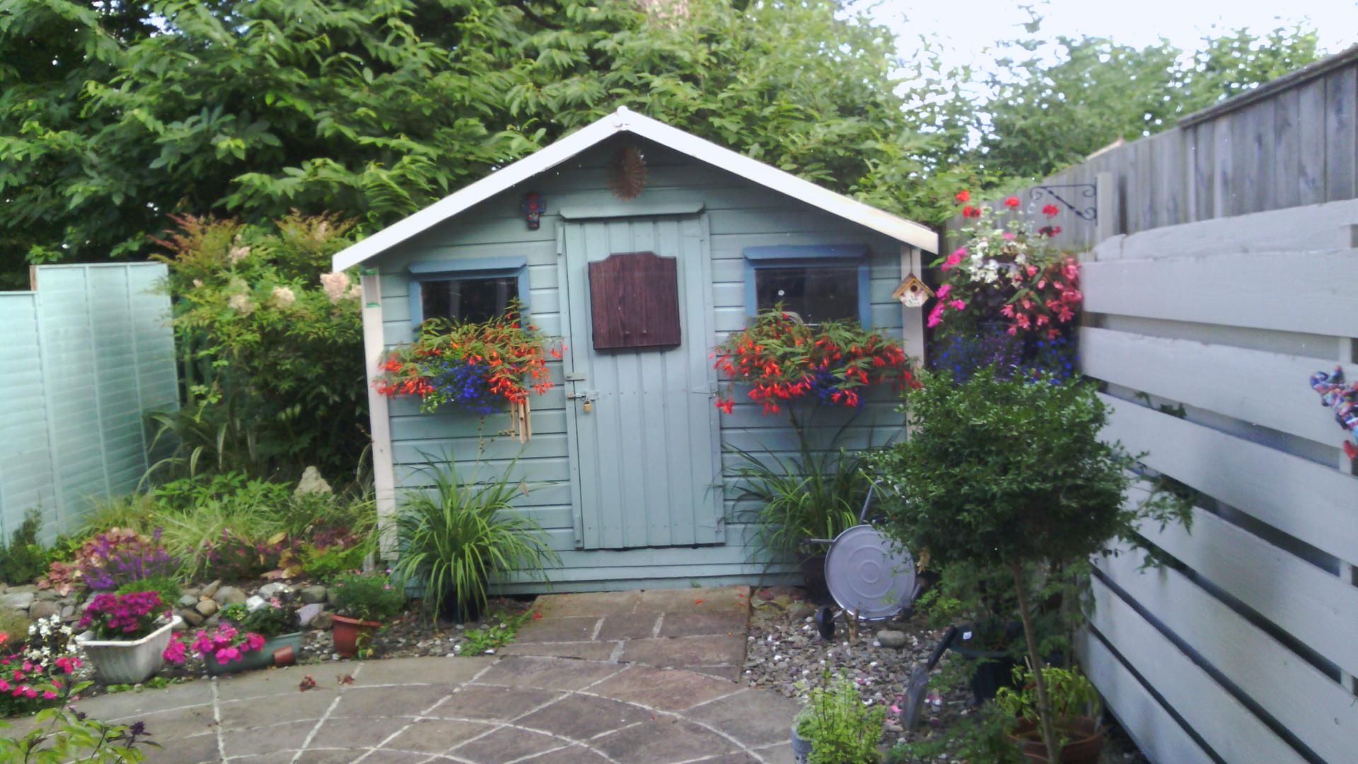 23 Blue Garden Shed Ideas Worth to Check | SharonSable