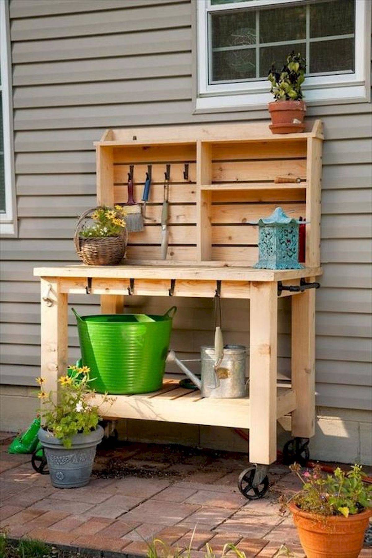 22 Outdoor Garden Work Table Ideas You Must Look | SharonSable