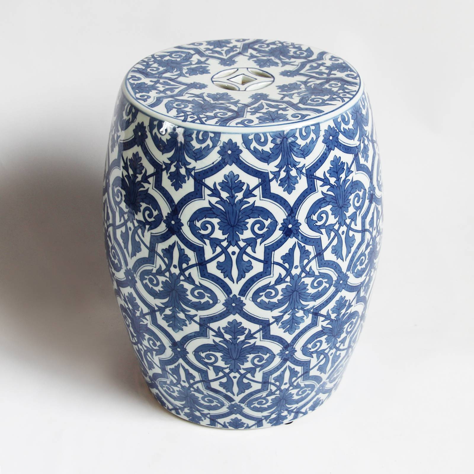 13 Blue and White Ceramic Garden Stool Ideas To Consider | SharonSable
