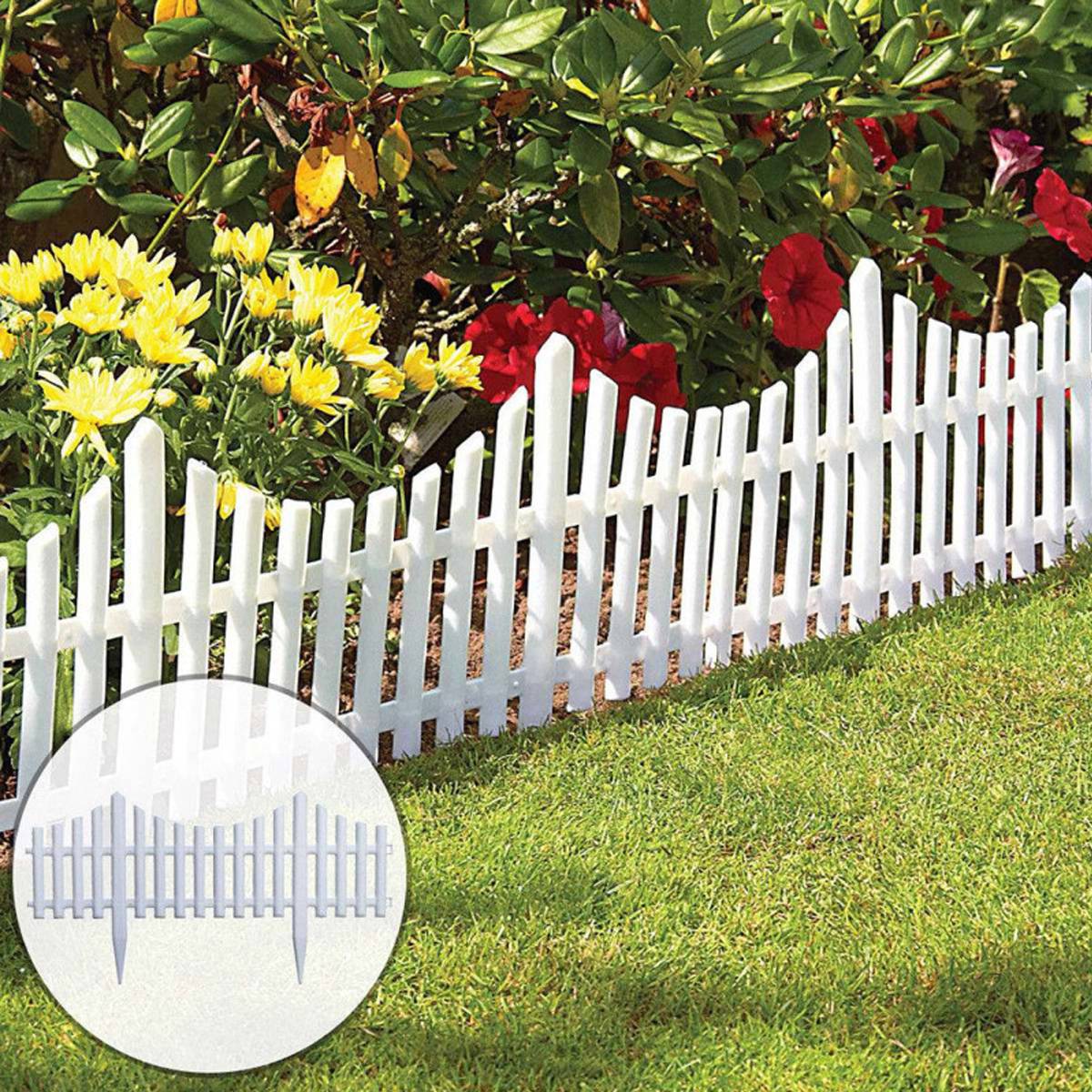 20 White Plastic Garden Fence Ideas You Cannot Miss | SharonSable