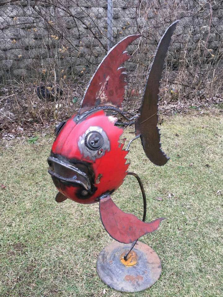 22 Metal Fish Garden Art Ideas You Cannot Miss | SharonSable