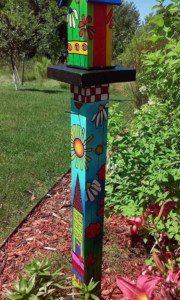 22 Garden Art Poles DIY Ideas You Should Look | SharonSable