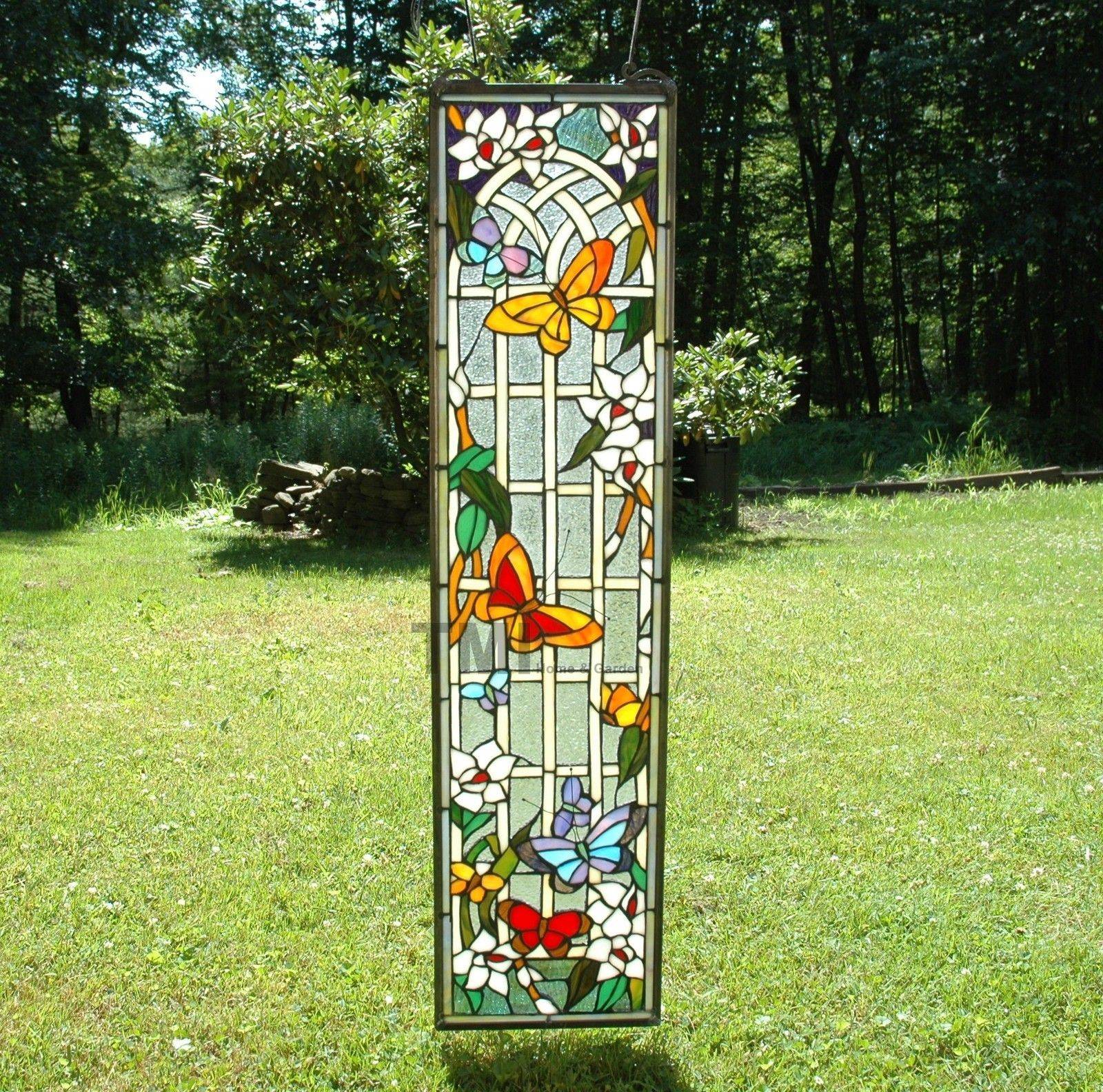 25 Garden Stained Glass Panel Ideas To Try This Year | SharonSable