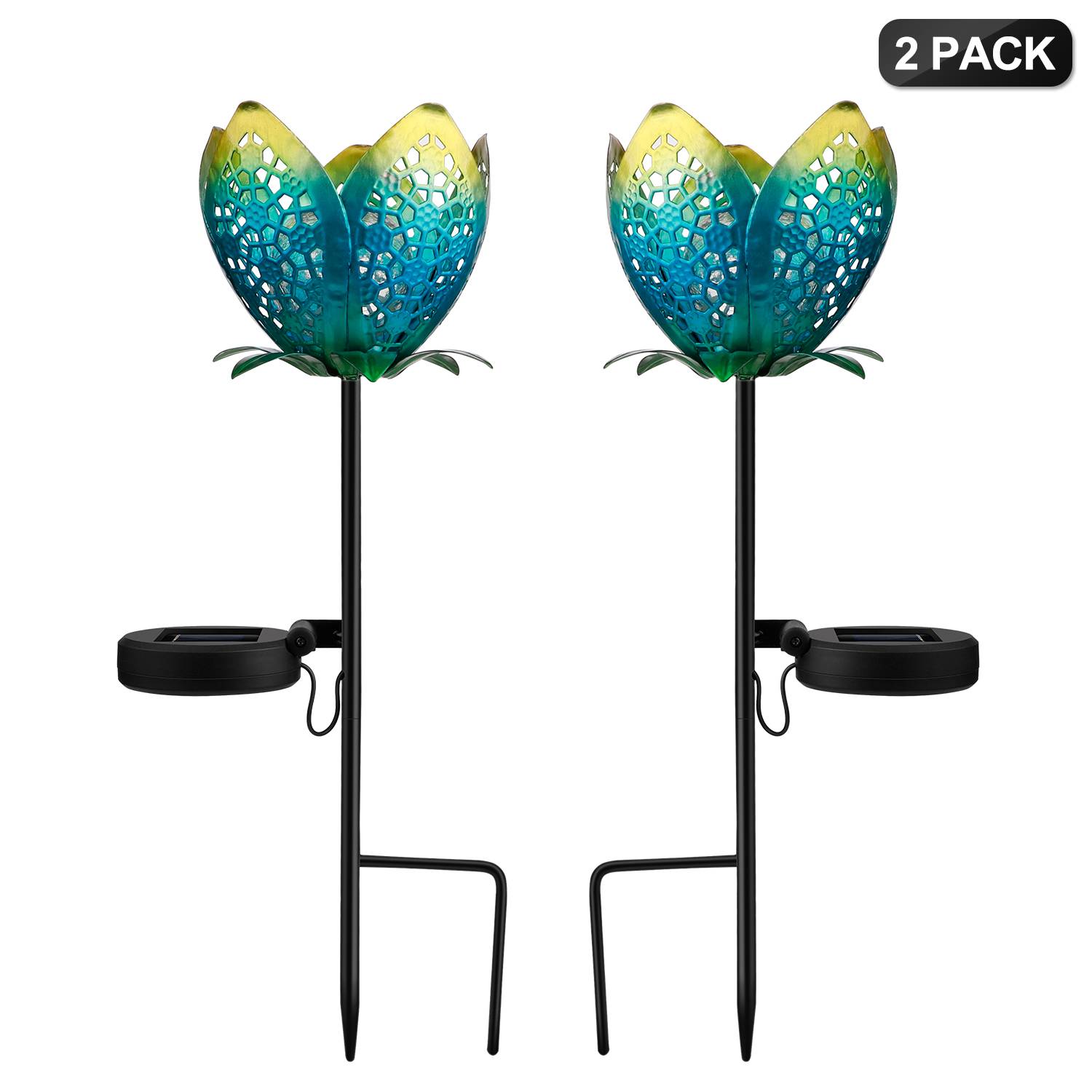 20 Glass Flower Solar Garden Lights Ideas To Consider | SharonSable