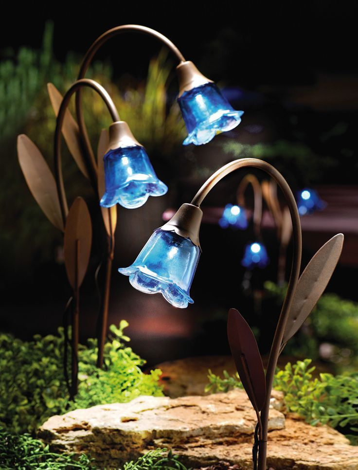 20 Glass Flower Solar Garden Lights Ideas To Consider | SharonSable
