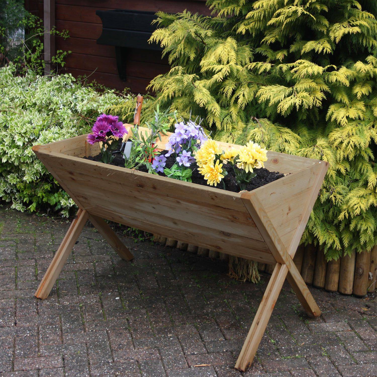 26 Raised Garden Trough Planters Ideas You Must Look | SharonSable