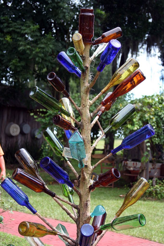 22 Wine Bottle Tree for Garden Ideas Worth a Look | SharonSable