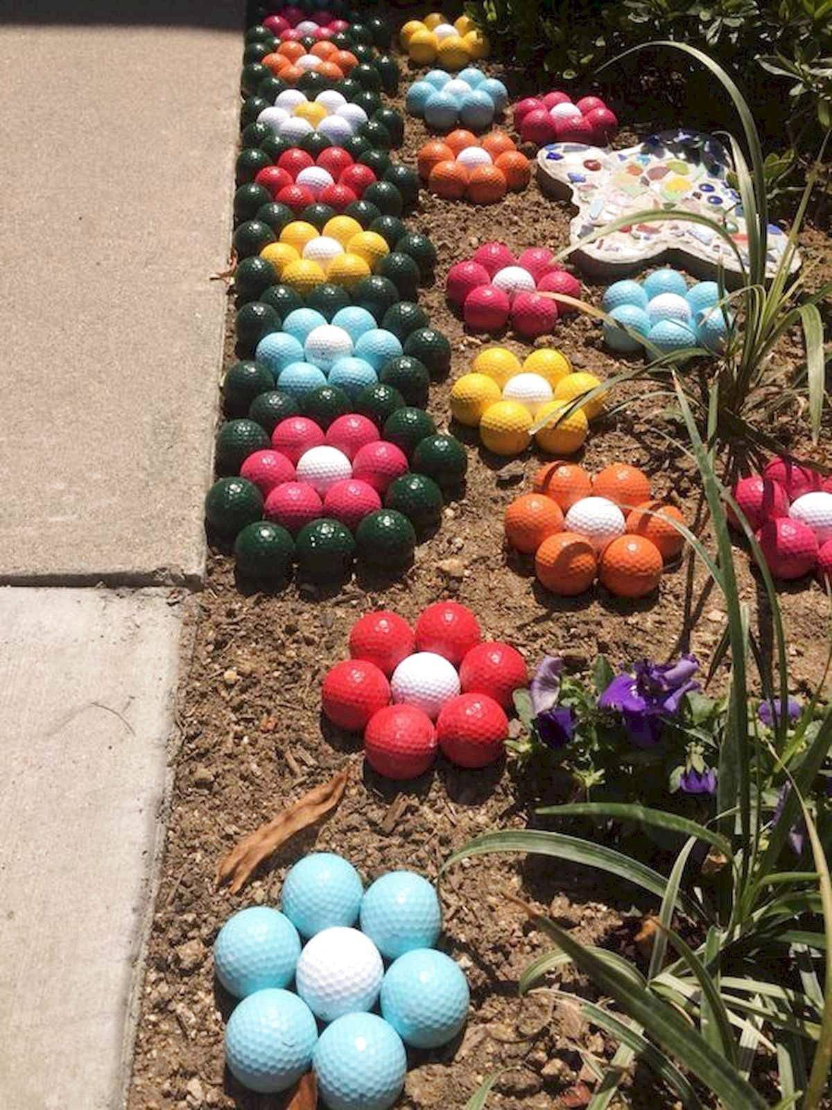 22 Golf Ball Crafts Garden Ideas For This Year | SharonSable