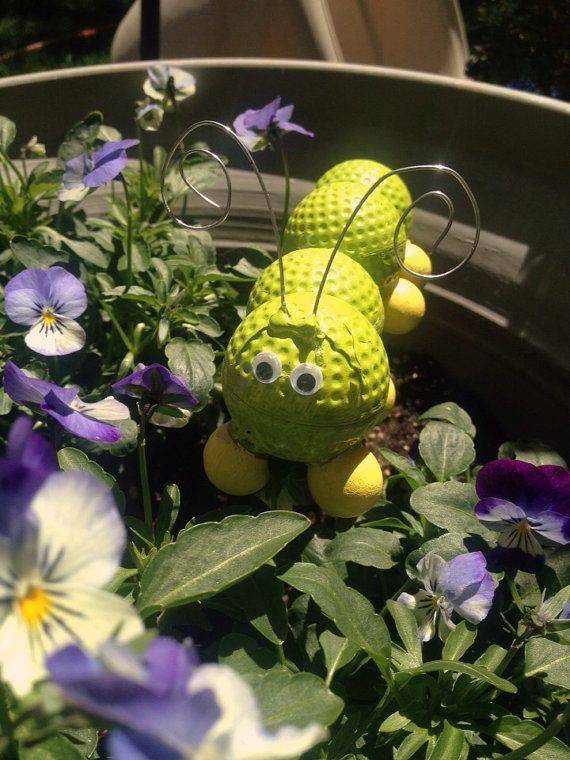 22 Golf Ball Crafts Garden Ideas For This Year | SharonSable