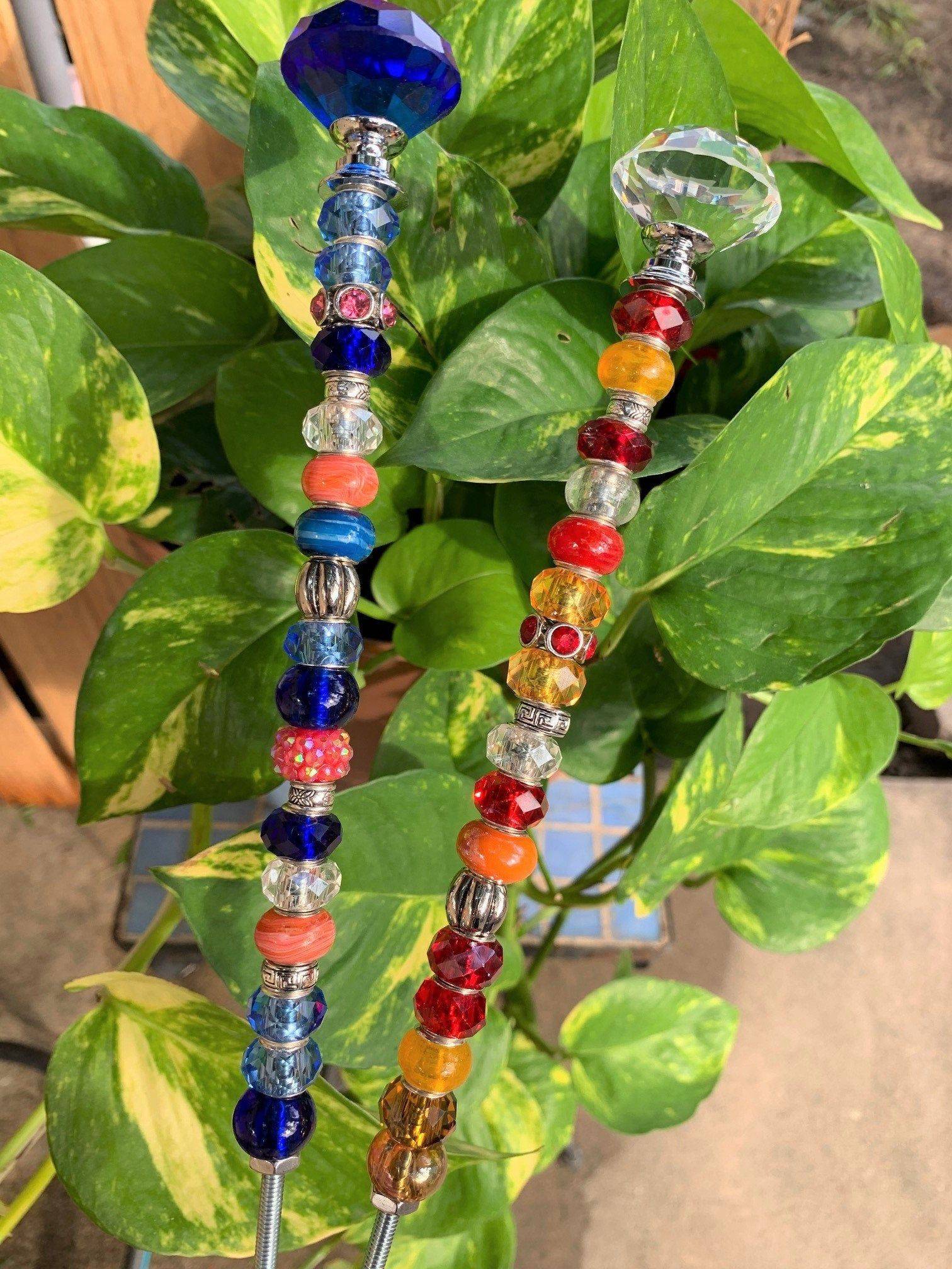 19 DIY Beaded Garden Stakes Ideas To Consider | SharonSable