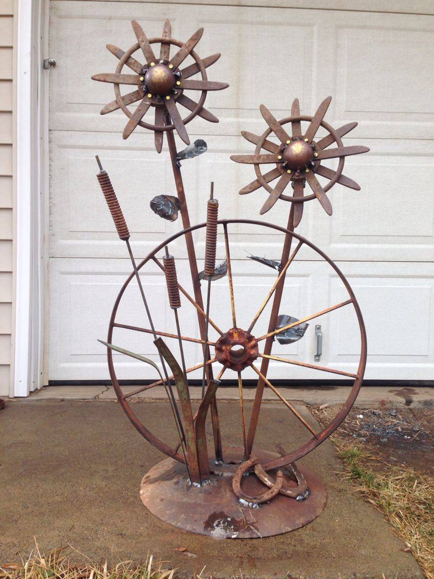 18 Recycled Metal Garden Yard Art Ideas You Should Look | SharonSable