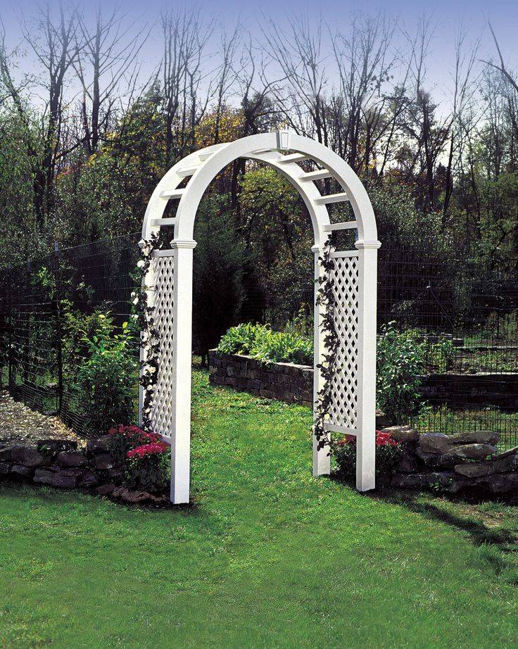 19 White Garden Arch Ideas You Must Look | SharonSable