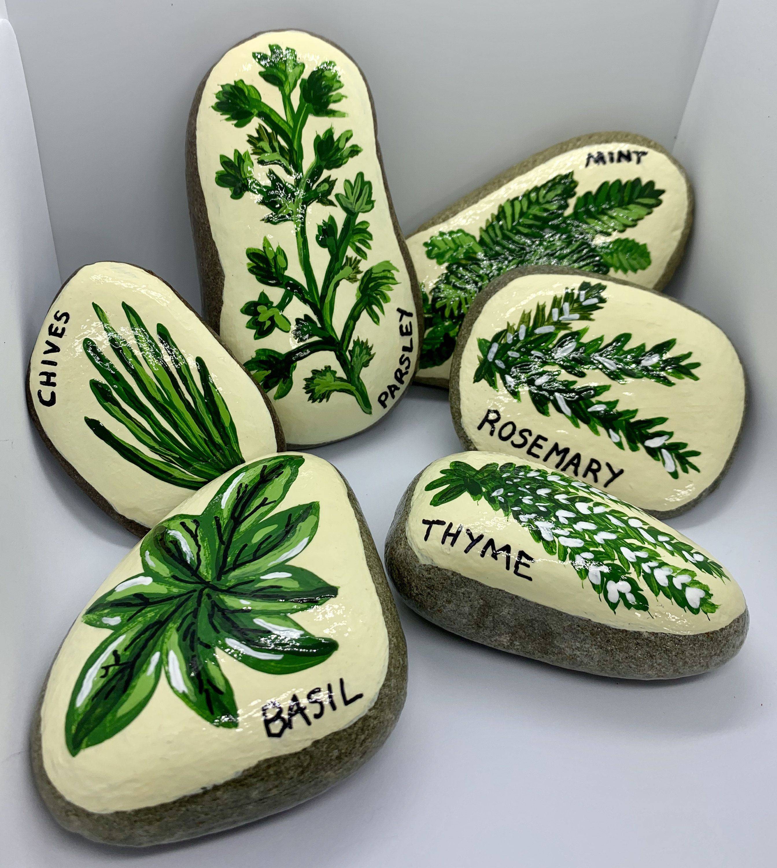 26 Hand Painted Garden Rocks Ideas To Try This Year | SharonSable