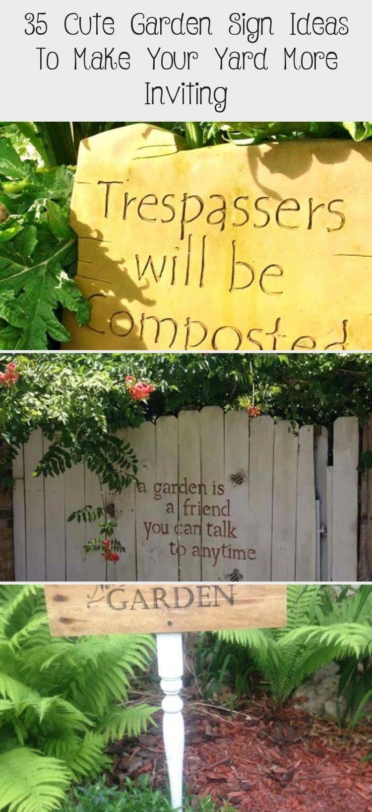 25 Cute Garden Signs Ideas You Should Check | SharonSable