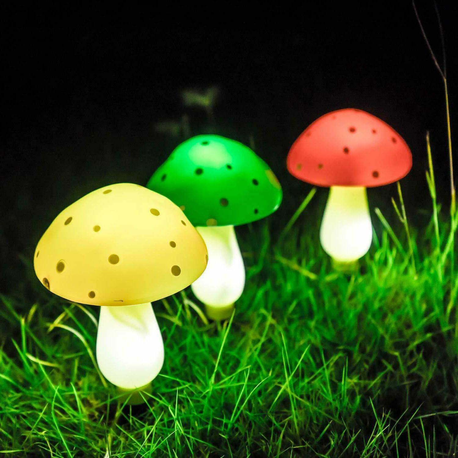 17 Solar Mushroom Garden Lights Ideas For This Year | SharonSable