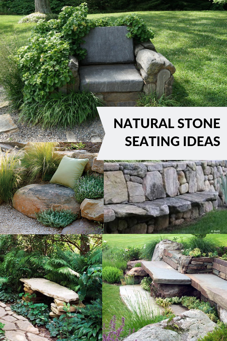 24 Stone Garden Seating Ideas You Cannot Miss | SharonSable