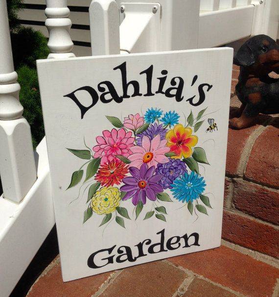 22 Painted Garden Signs Ideas You Should Look | SharonSable