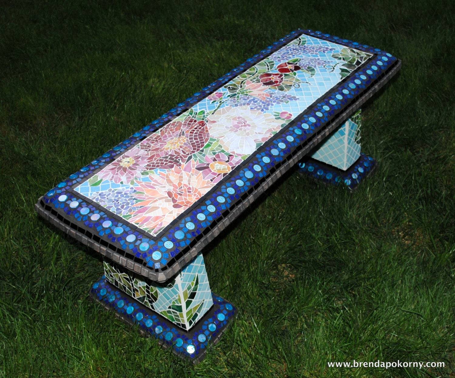 21 Pattern for Mosaic Garden Bench Ideas You Gonna Love | SharonSable