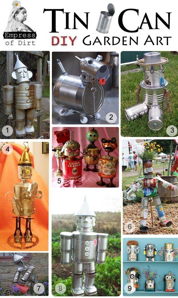 24 Garden Art From Tin Cans Ideas You Cannot Miss | SharonSable