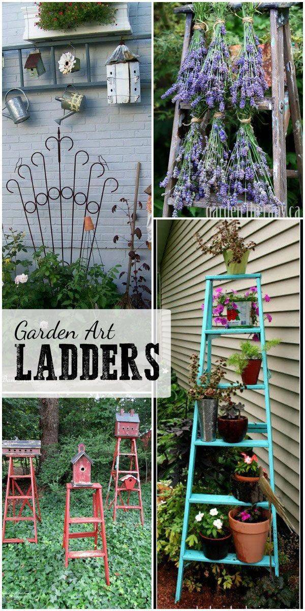 16 Ladder Garden Art Ideas You Must Look | SharonSable