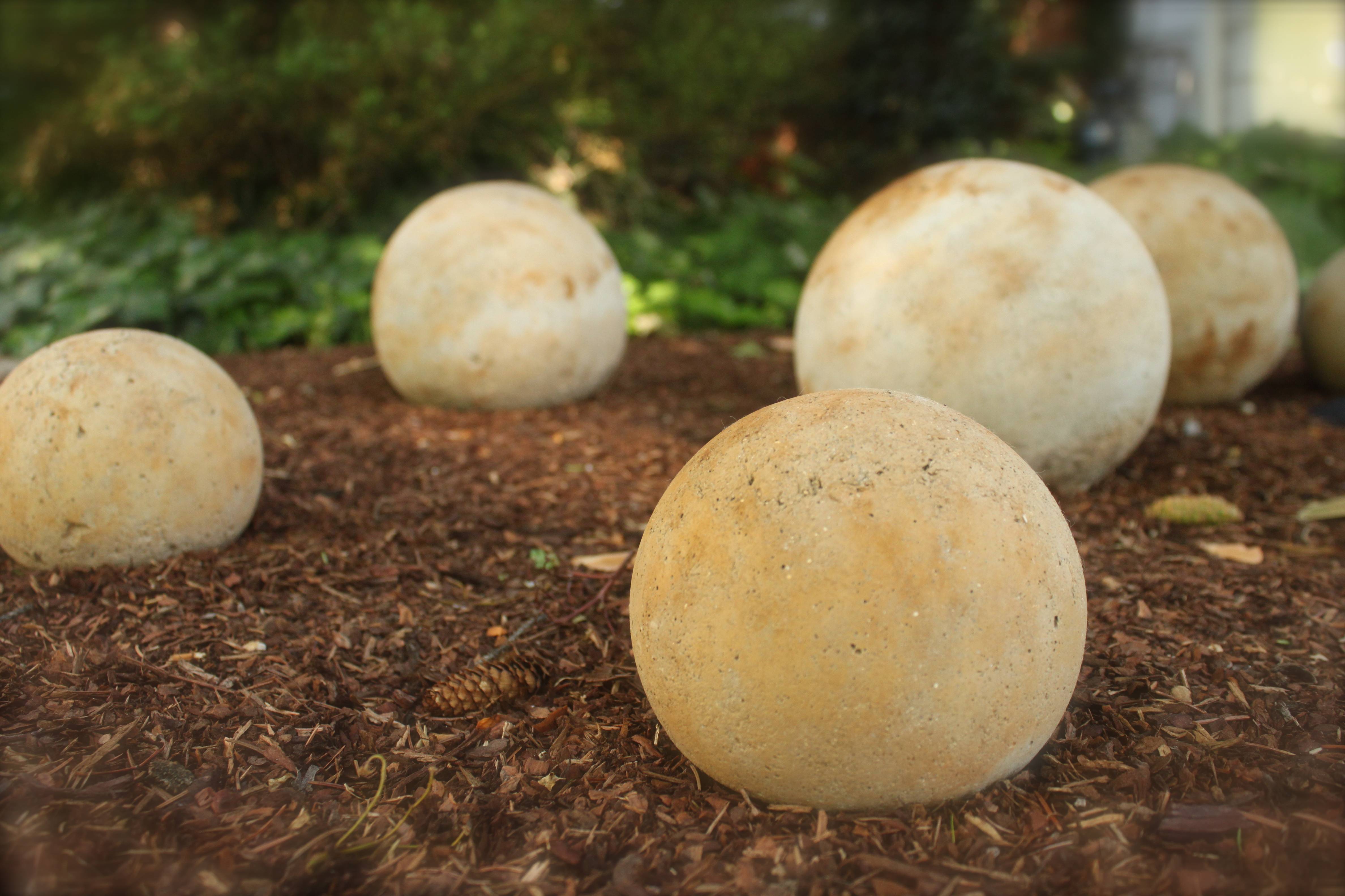 12 Landscaping Concrete Garden Balls Ideas You Should Look | SharonSable