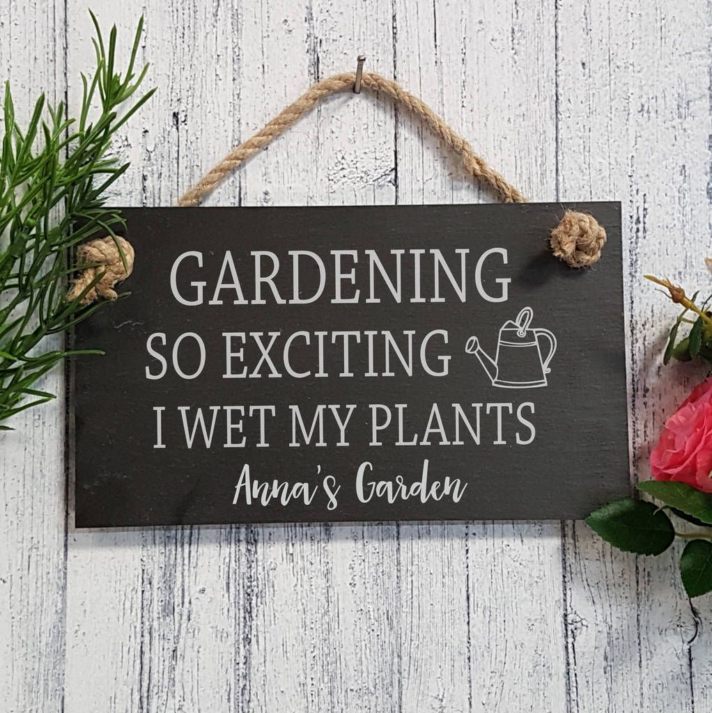 17 Hanging Garden Signs Ideas You Should Look | SharonSable