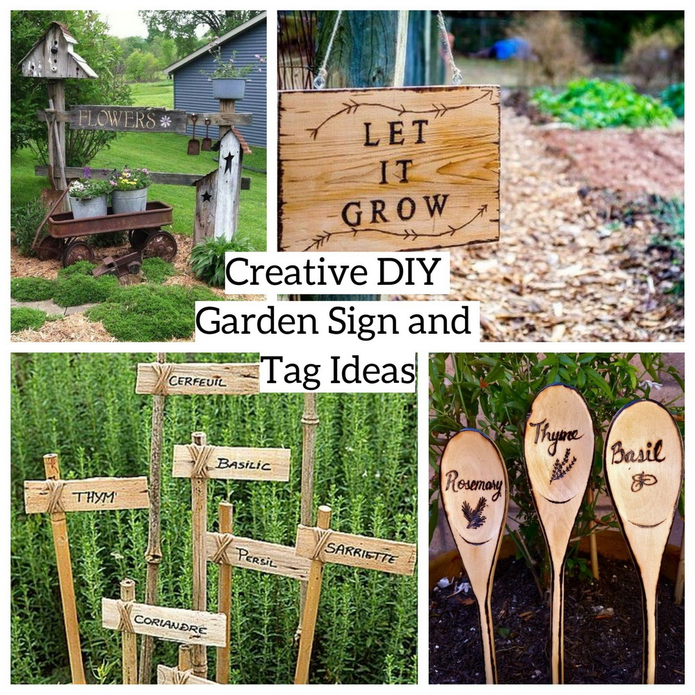 17 Garden Sign Design Ideas Worth to Check | SharonSable