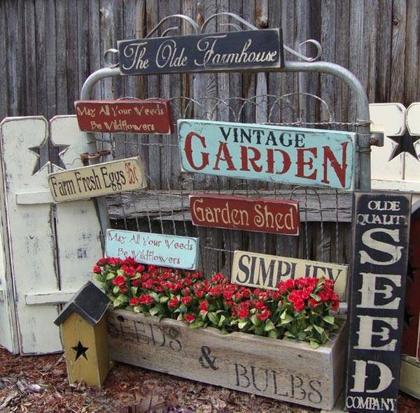24 Garden Signs Decorative Ideas You Gonna Love | SharonSable