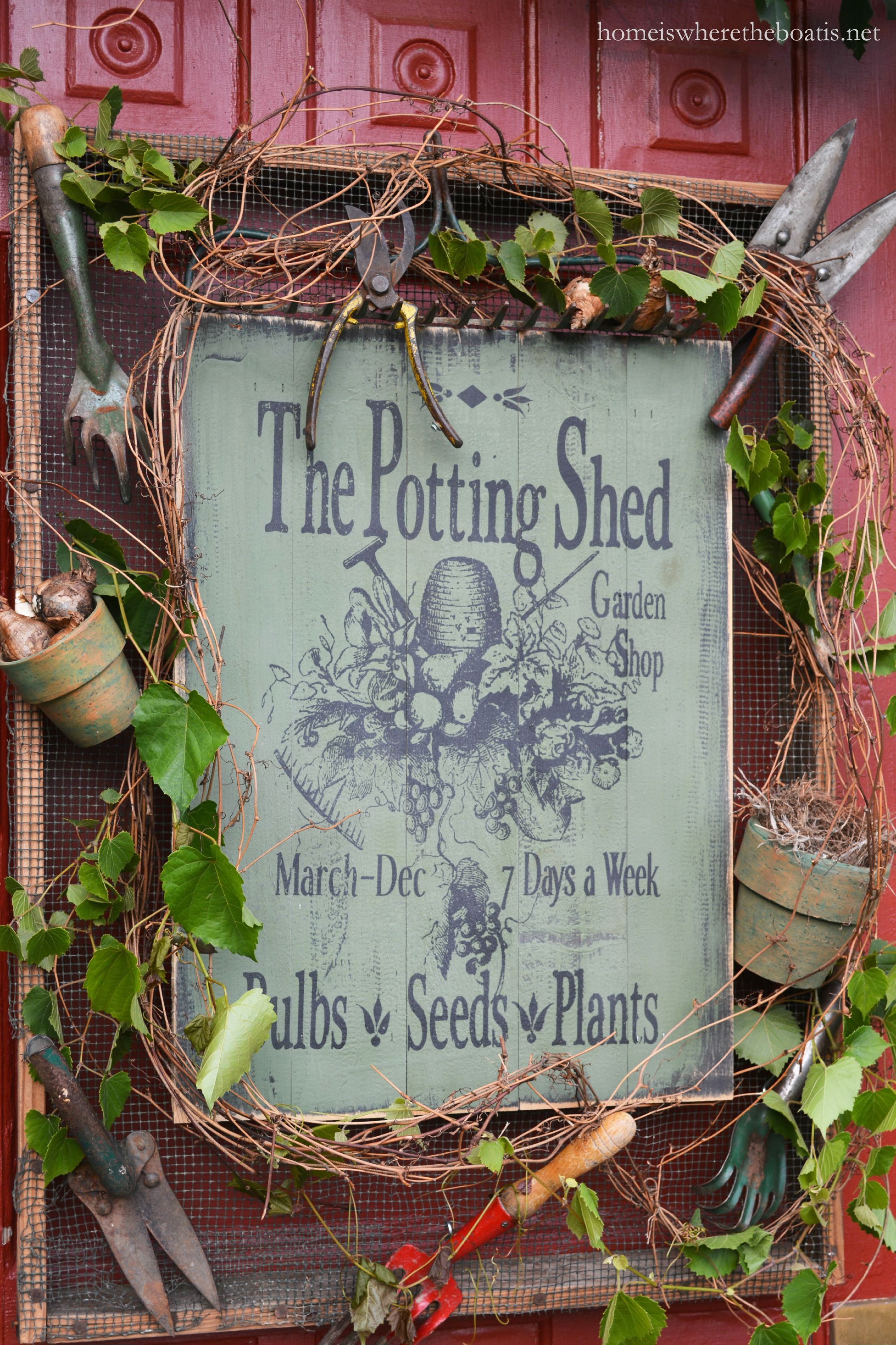 13 Garden Potting Shed Sign Ideas You Must Look | SharonSable