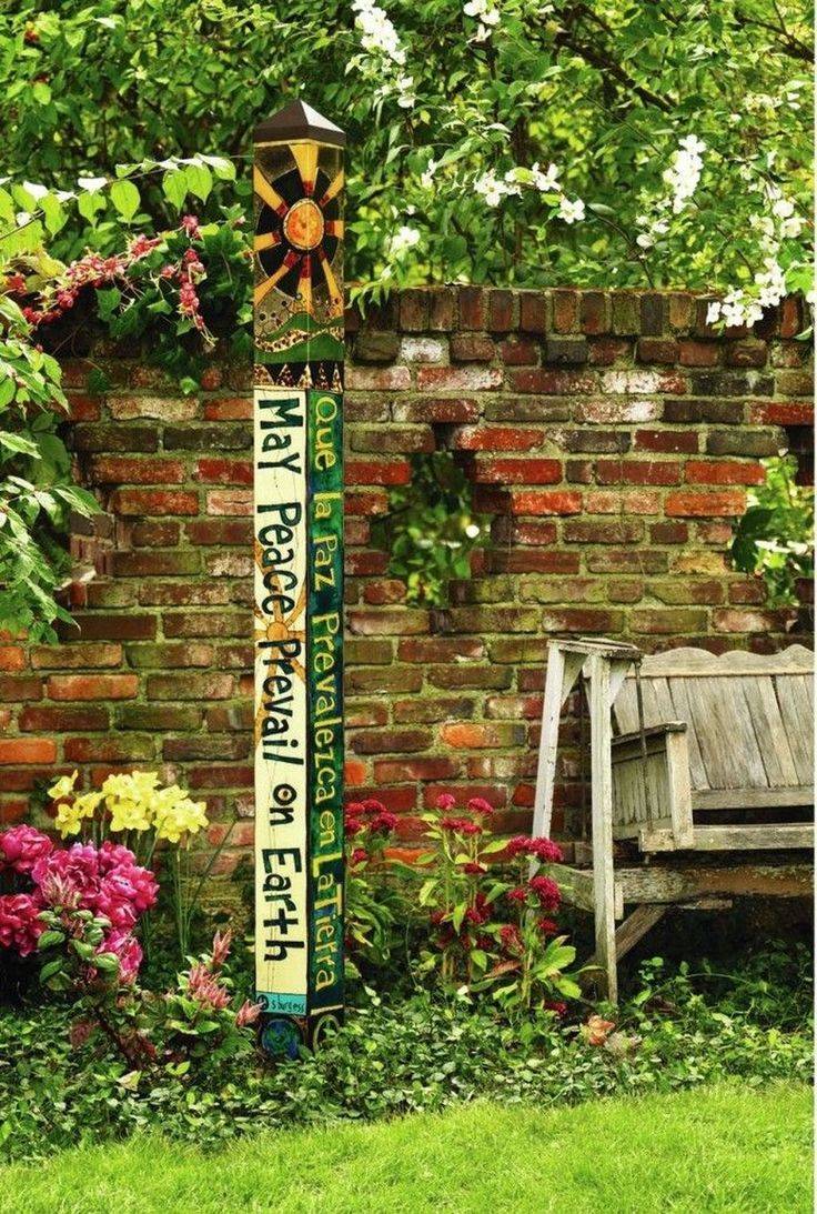 24 Garden Peace Pole Design Ideas Worth to Check | SharonSable