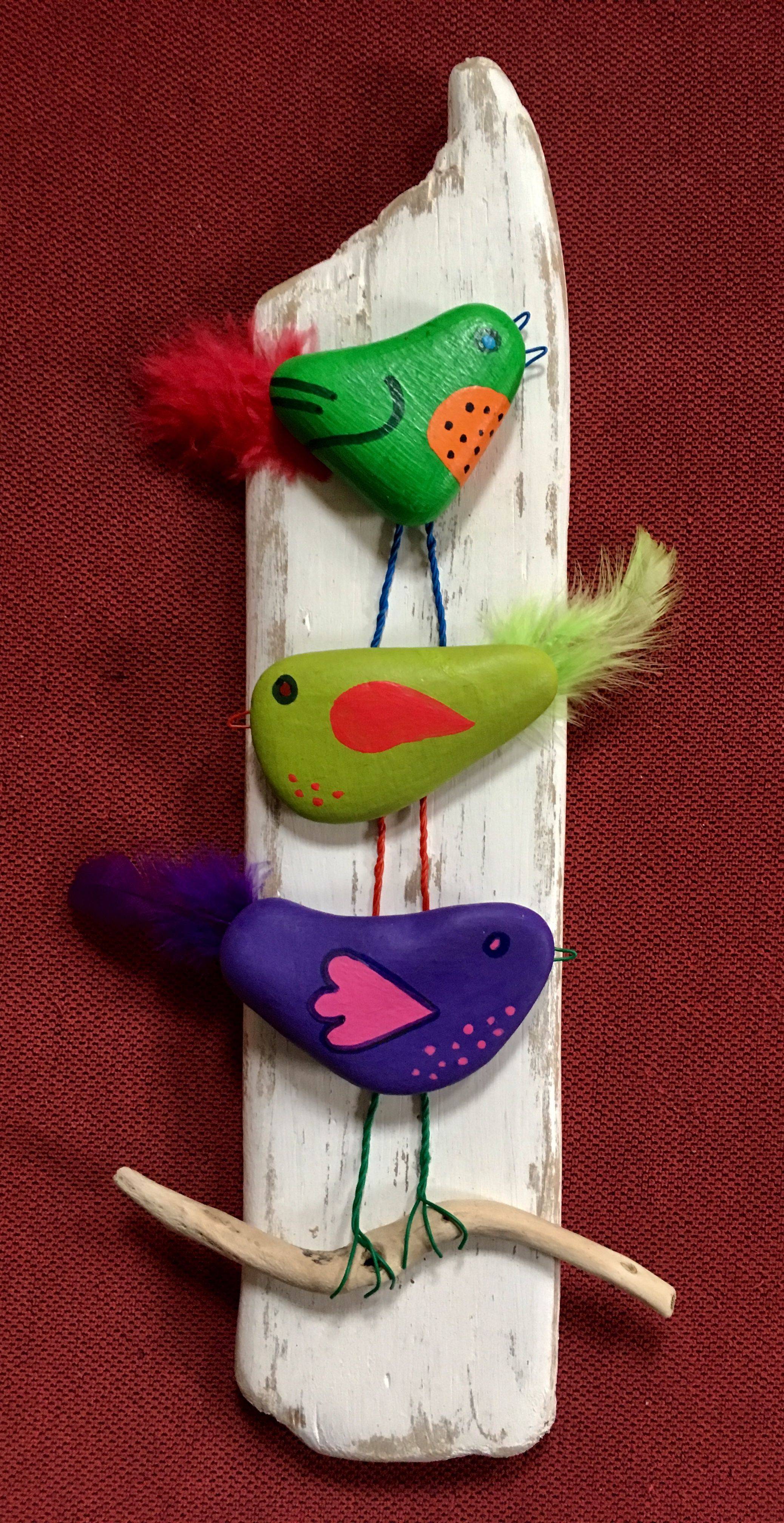 19 Painted Driftwood Garden Art Ideas Worth a Look | SharonSable