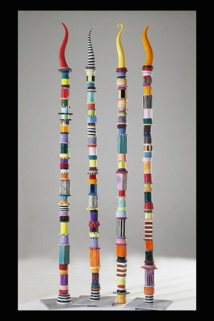 22 Painted Stick Garden Art Ideas To Try This Year | SharonSable